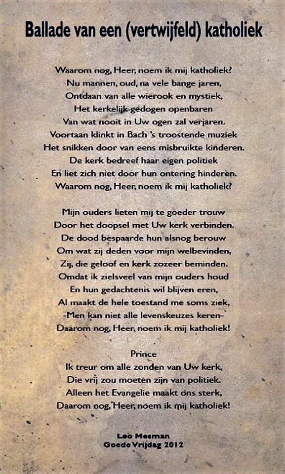 Een ballade | Leo Mesman gedichten & foto’s